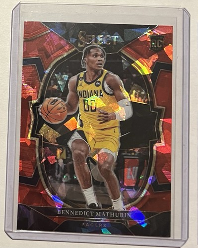 Bennedict Mathurin 2022-23 Select RED CRACKED ICE PRIZM Rookie Card #79 ...