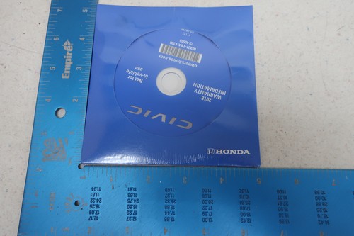 **DVD CD Only** HOnda Civic 2018 18 Owner's Manual Book Set on CD DVD ...