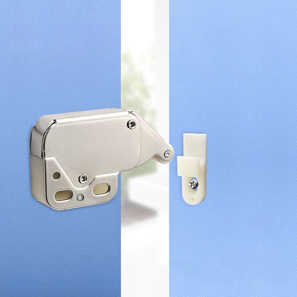 4 Pcs Push-type Door Lock Cabinet Fasteners Release Press Out Hardware ...