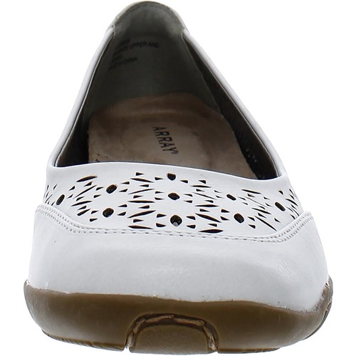 Array Womens Jordan Ivory Slip On Ballet Flats Shoes 11 Narrow (AA,N ...
