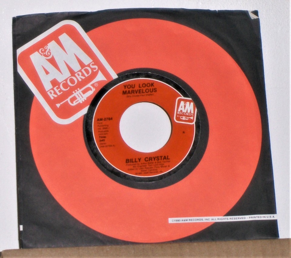 Billy Crystal - You Look Marvelous - 45 Single Near Mint Record | eBay