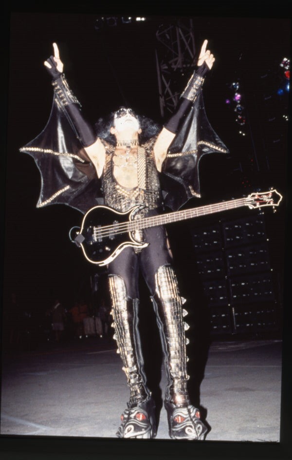KISS Gene Simmons Demon Costume Bat Cape Vintage Photo Agency 35mm ...