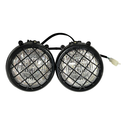 2Pcs LED Headlights for Yamaha Banshee 1987-2006 lens bulbs Grills ...