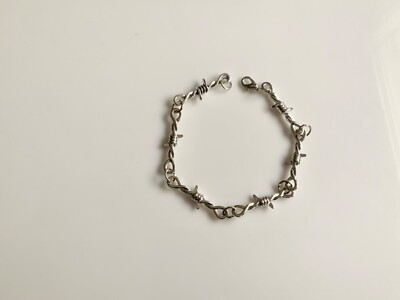 Barb Barbed Wire Brambles Charm Bracelet Jewelry Thorn Punk Goth Rock ...