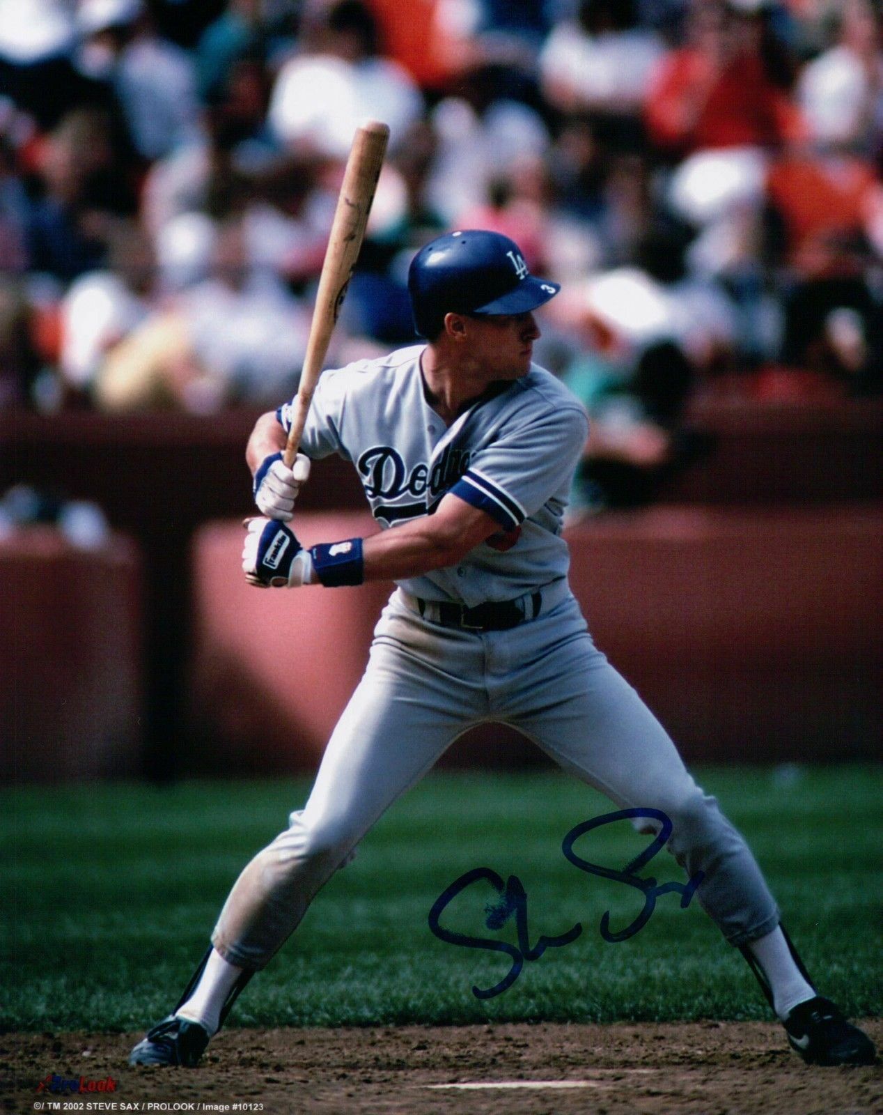 Steve Sax Signed 8X10 Photo Autograph LA Dodgers Road At Bat Auto COA ...