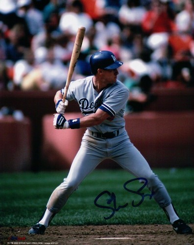 Steve Sax Signed 8X10 Photo Autograph LA Dodgers Road At Bat Auto COA ...