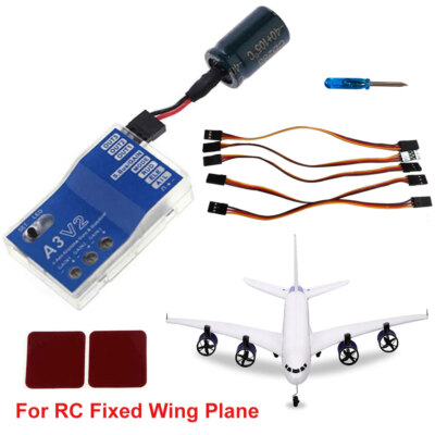 A3 V2 Flight Stabilizer Controller Module For RC Fixed Wing Plane ...