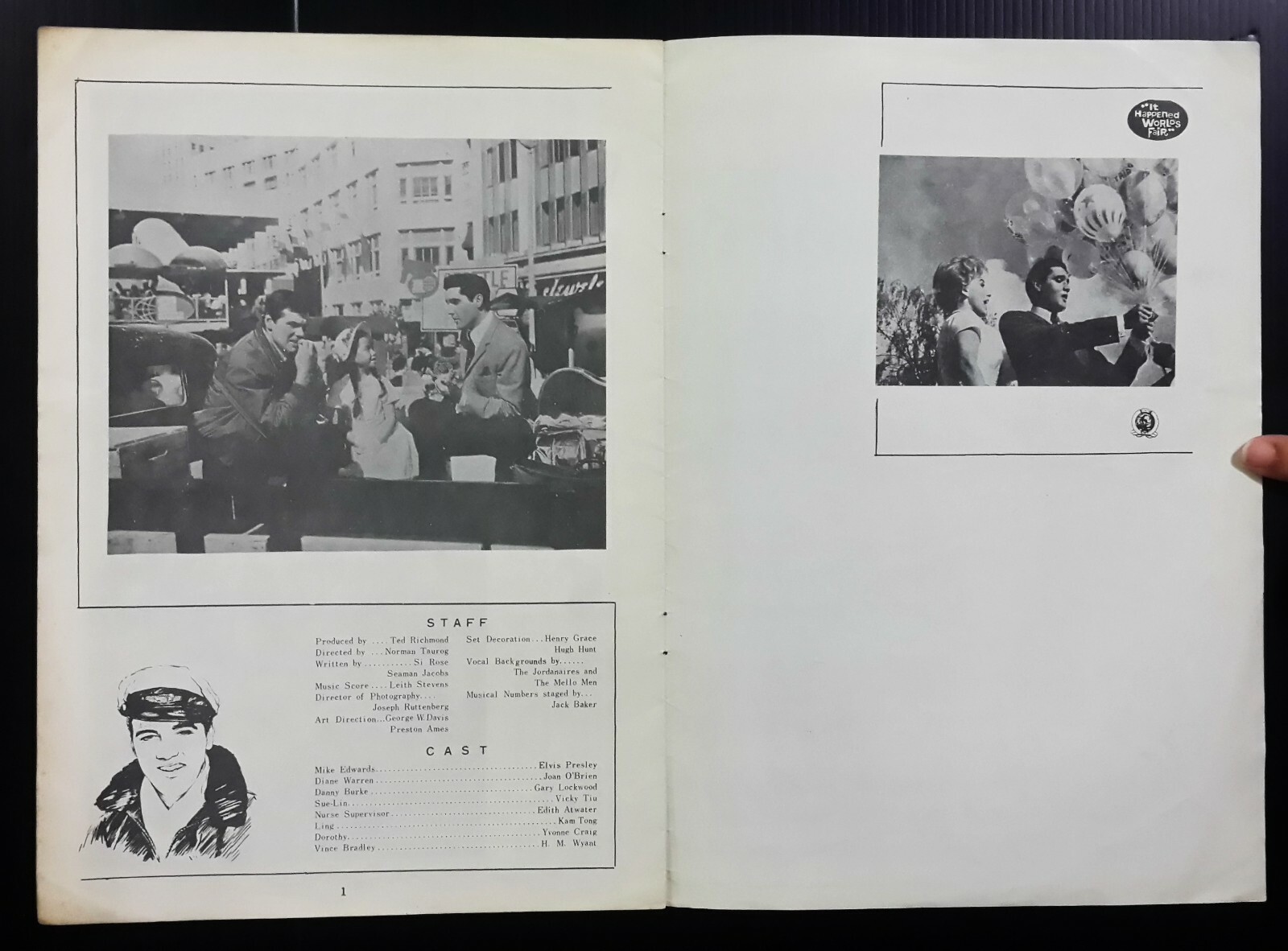 1963 Vintage Elvis Presley Joan O'Brien Gary Lockwood Vicky Tiu Book ...