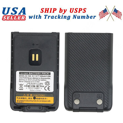 2000mAh BL1506 Battery For Hytera BD502 BD505 BD505 BD555 BD50X BD502i ...