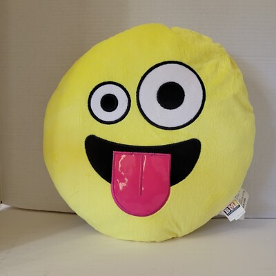Smiley Yellow Face Emoji Plush Pillow BMI Merchandise 2016 | eBay