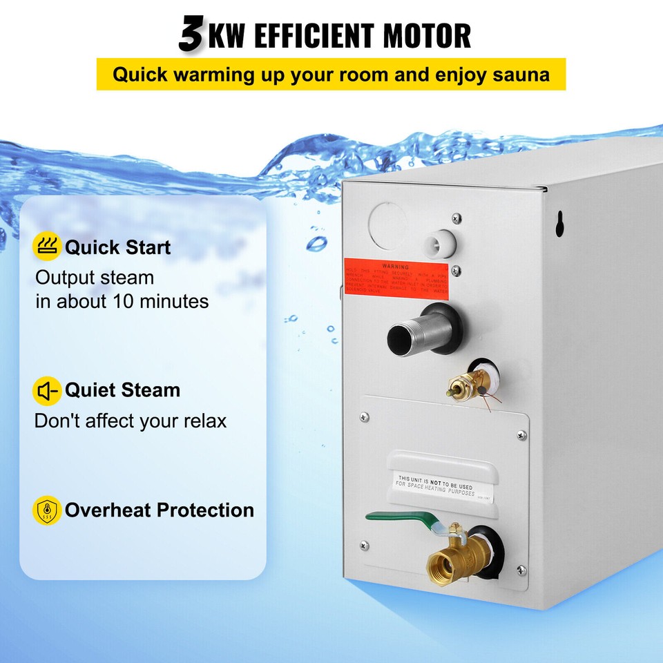 3KW Home Use Steam Machine Steam Generator Sauna Dry Stream Furnace ...