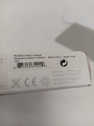 Apple Magic Tracker Wireless Silver Toned Model A1339 Untested In Box ...