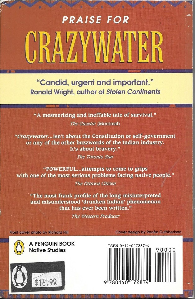 CRAZYWATER: Native Voices on Addiction and Recovery - BRIAN MARACLE ...