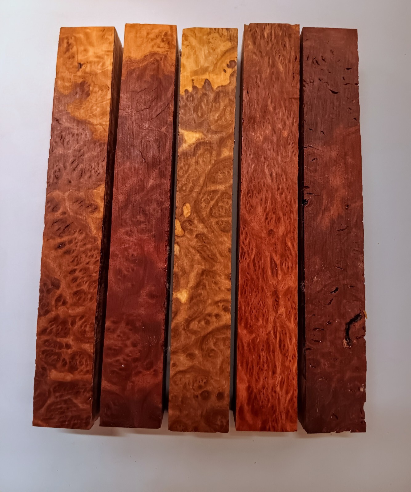 Sample Pack Of Australian Burl Pen Blanks Lot Of 5 Blanks | eBay