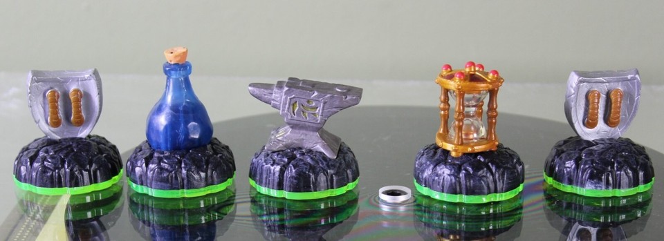 Skylanders Magic Item Lot of 5. Healing Elixir, Time Twister, Anvil ...
