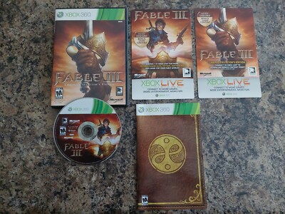 Fable III 3 Limited Collector's Edition Xbox 360 CIB w/MANUAL/Inserts ...