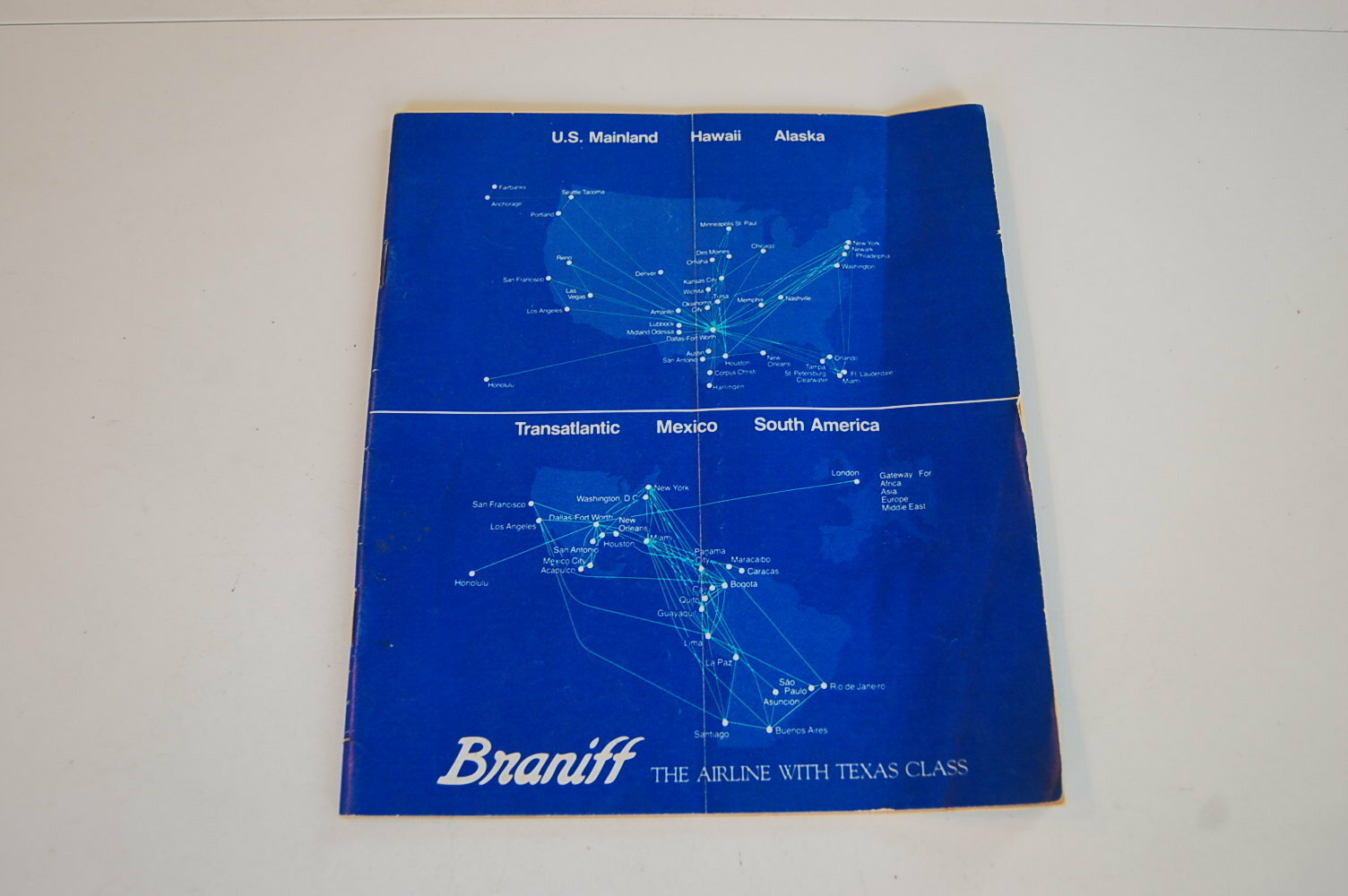 1982 Braniff Airlines Flight Schedule / Route Map Brochure | eBay