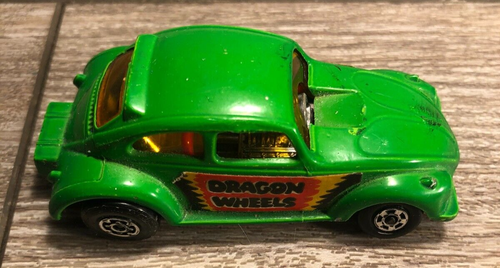 MATCHBOX LESNEY 1972 DRAGON WHEELS NO. 43 VW DRAG BUG LIME GREEN ...