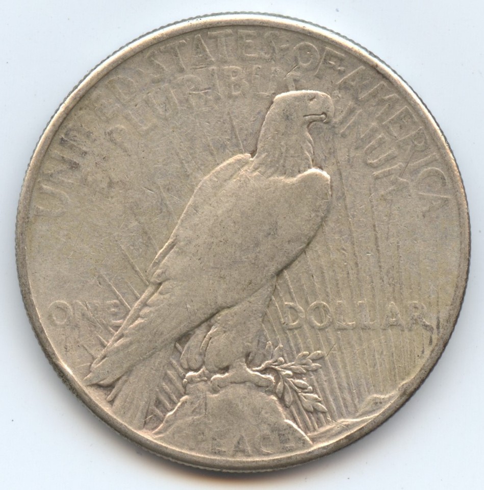 Error 1926-S Peace Dollar (#6447) Planchet Defect Below Date. | eBay