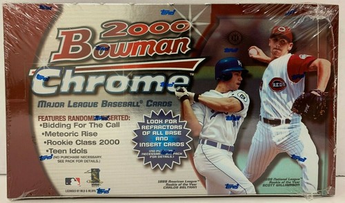 TOPPS 2000 BOWMAN CHROME MLB BASEBALL HOBBY BOX ROY OSWALT ROOKIE NEW ...