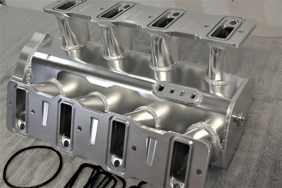102MM ALUMINUM LS1 LS2 LS6 INTAKE MANIFOLD 5.3L 6.0 5.7L SILVER W ...