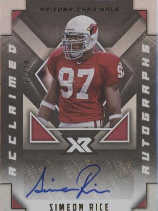 2020 Panini XR Simeon Rice #AA-SR for sale | eBay