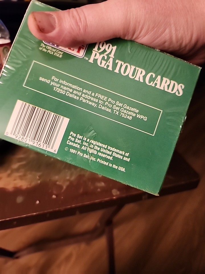 1991 Pro Set PGA Tour Cards Golf Box Sealed (36 Packs) John Daly Rookie ...