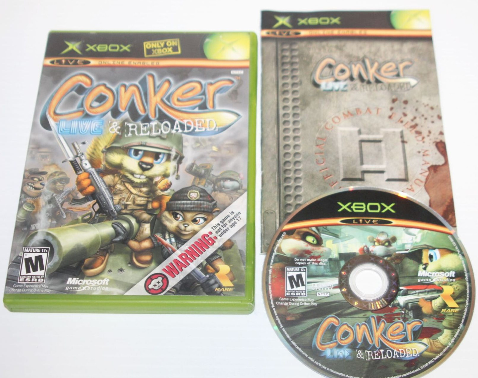 Conker: Live & Reloaded (Microsoft Xbox, 2005) - Complete Game & Case ...