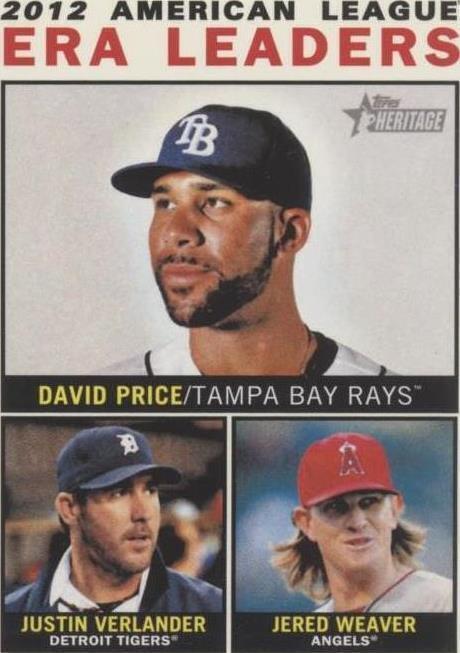 2013 Topps Heritage - League Leaders Justin Verlander, David Price ...
