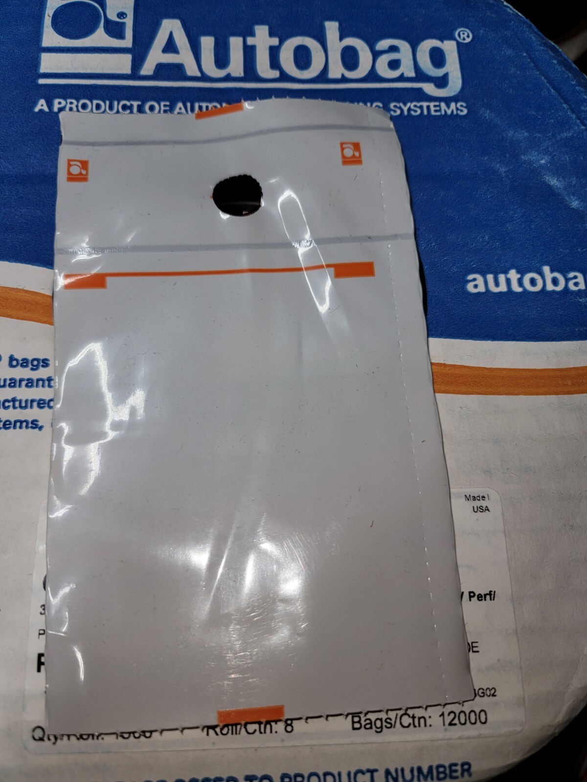 Roll of 1500 Autobag Bags For Automated Packaging 3.5"x4.05"+1.25 ...