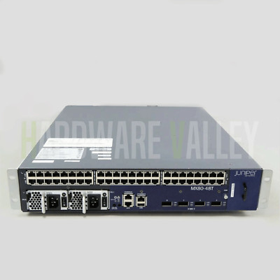 JUNIPER MX80-48T-AC + 2x PWR-MX80-AC MX80-48T AC, 48X1 RJ-45, 4X10GE ...