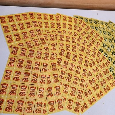 300 Top Value savings stamps 12 sheets of 25 trading stamps cinderella ...