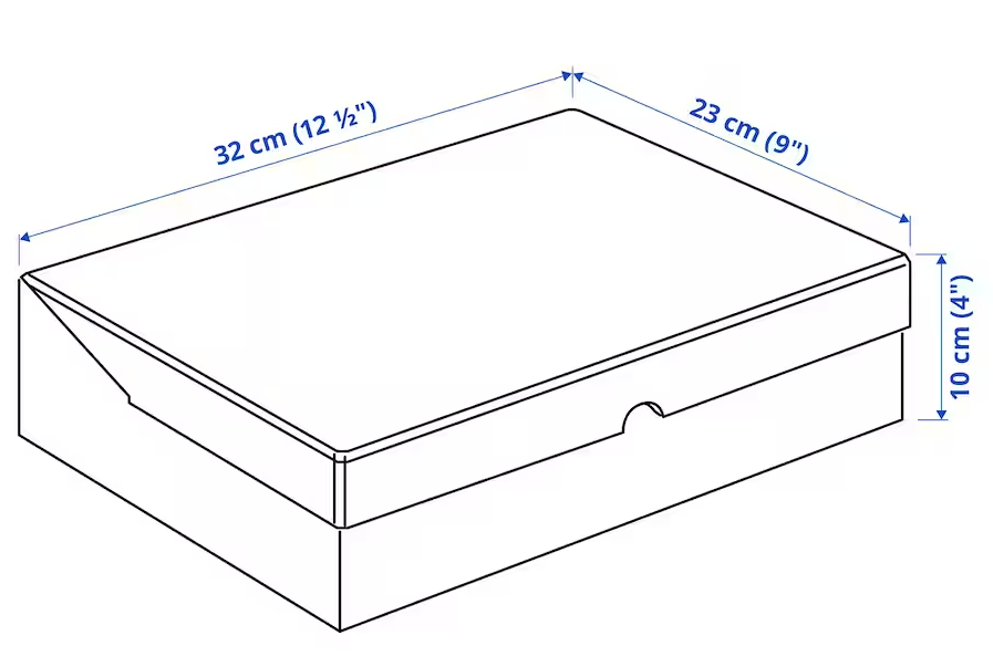 Collapsible Cardboard Storage Boxes with Lids ARCHIVE A4 Box Stackable ...