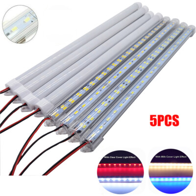5x 12V Car Van Interior Light Strip Bar 36 LED Bus Caravan Warm White ...