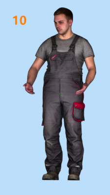 Diorama Worker Series Scene Props Doll Resin 1/24 Figure Toys Porter ...