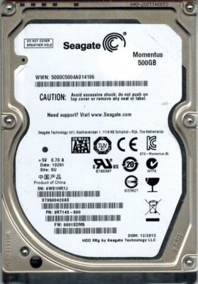 Seagate ST9500423AS P/N: 9RT143-500 F/W: 0001SDM5 500GB SU | eBay Australia