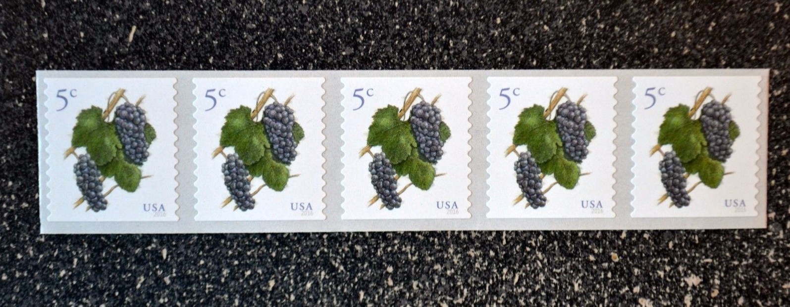 2016USA #5038 5c Grapes - Coil Strip of 5 Mint NH grape | eBay