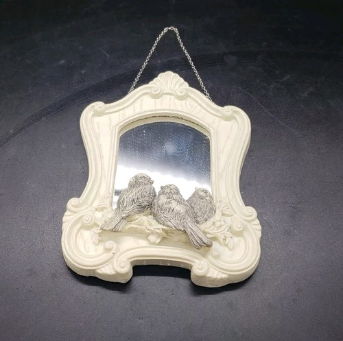 Small Bird Mirror Ornament Hanging Decor Resin | eBay
