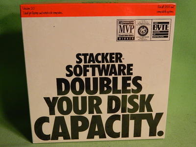 RARE Stacker Computer Software Doubles Disk HD Capacity DOS Windows ...