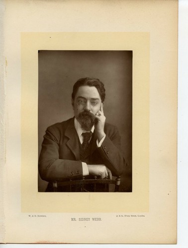 Vintage Cabinet Card W & D Downey Sidney Webb, 1st Baron Passfield | eBay