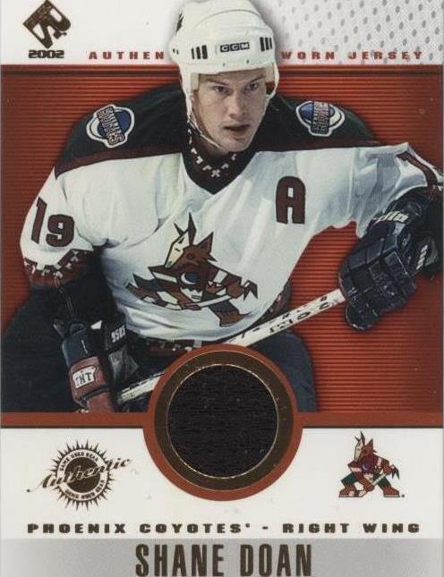 2001-02 Pacific Private Stock - Game-Used Gear Shane Doan #74 (MEM) for ...