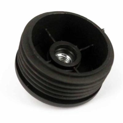 PACK of 4 /8/12 ADJUSTABLE THREADED TUBE INSERTS FOR ROUND TUBING M8 ...