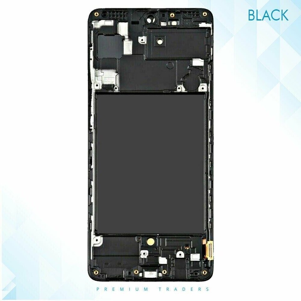 For Samsung Galaxy A71 A715F Replacement LCD Black Touch Screen Display ...