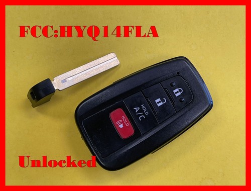 UNCUT OEM TOYOTA PRIUS PRIME HYQ14FLA REMOTE FOB UNLOCKED | eBay
