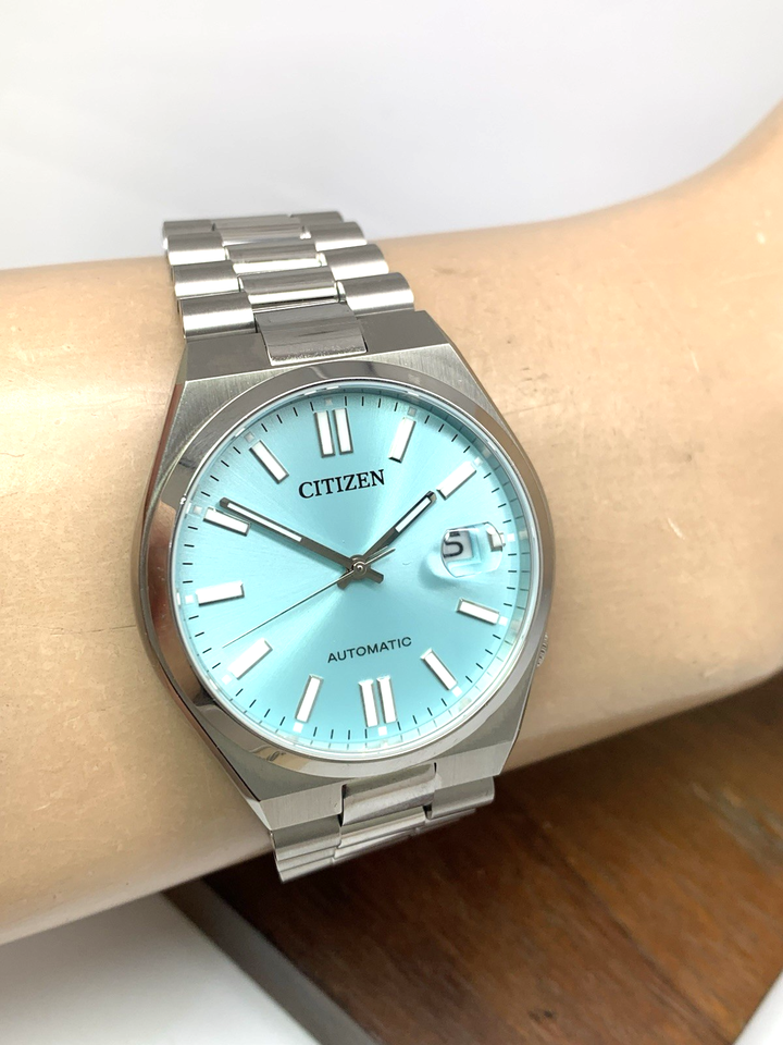 Citizen Men's Watch NJ0151-88M Tsuyosa Automatic Teal Blue Dial ...
