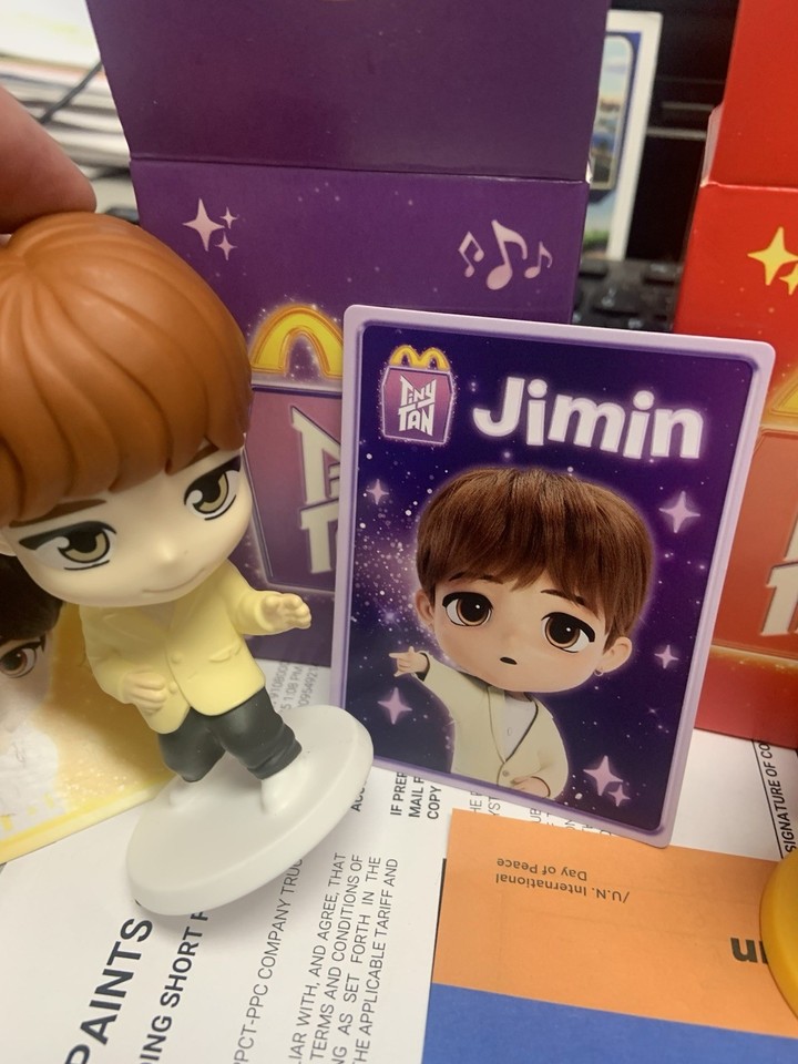 Tinytan McDonald’s Happy Meal Lot Of 3 Toys 2025 Encore Tiny tan Jin Jimin Jung | eBay