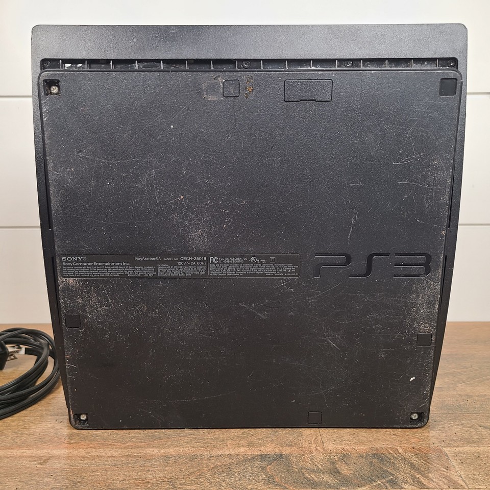 Sony Playstation 3 PS3 Slim 320GB Black Console System CECH-2501B READ ...