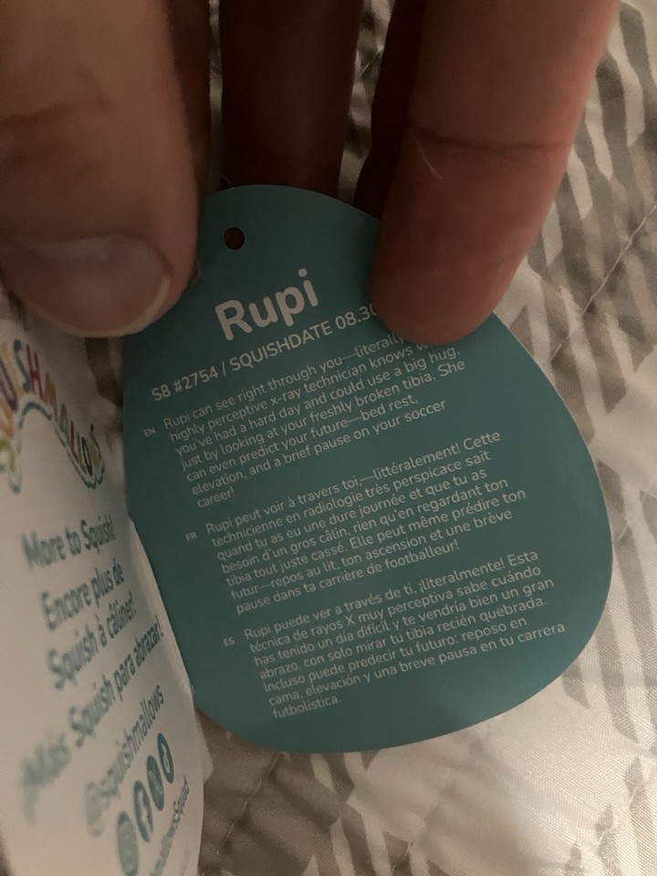 Rupi Squishmallow- Ultra Rare 8 inch with Tag- Brand New- Mint ...