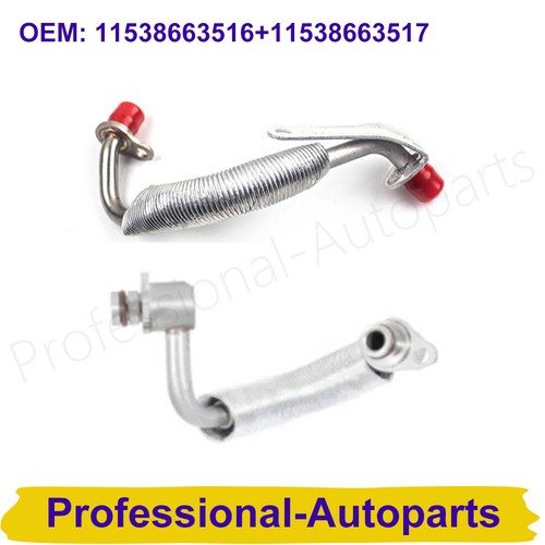 Set of 2pcs Engine Turbocharger Coolant Hose For BMW 220i 320i 328i ...