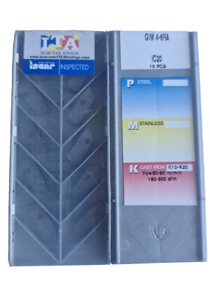 Iscar GIM 4-8RA IC20 CARBIDE PARTING OFF INSERTS TIPS 20% VAT INC X10 ...
